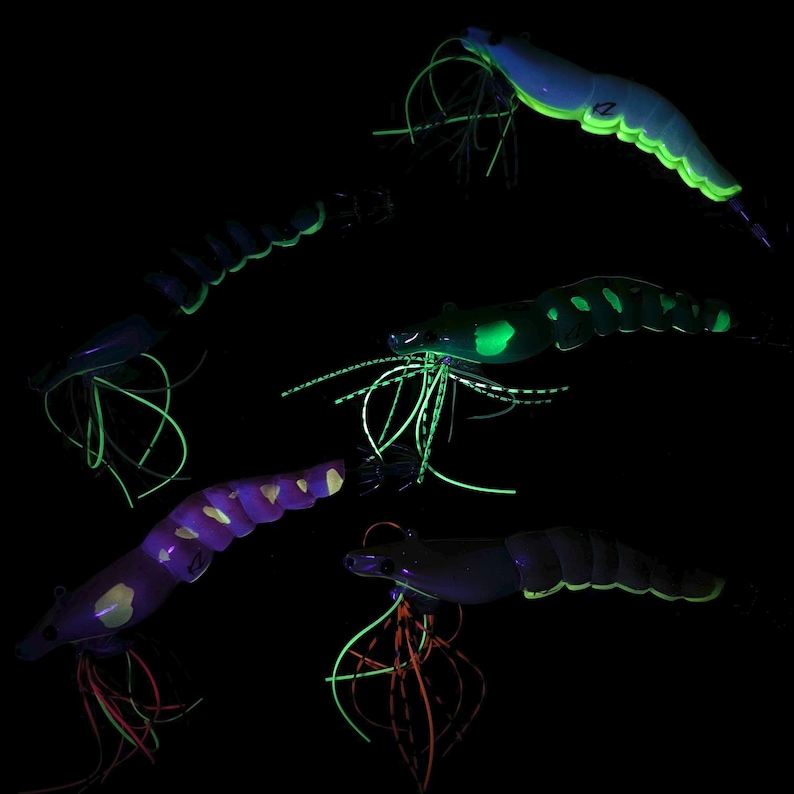 KZ EGINATOR Pink Lady Shrimp With Silicone UV Skirts #3.5 17gr Squid ...