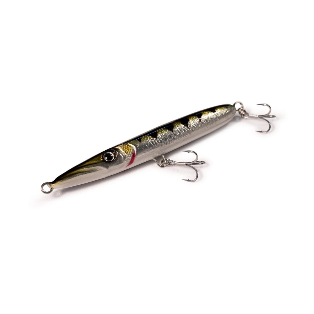 Handmade Barracuda Pencil Lure, 11g 11cm, Topwater Fishing Bait - Etsy