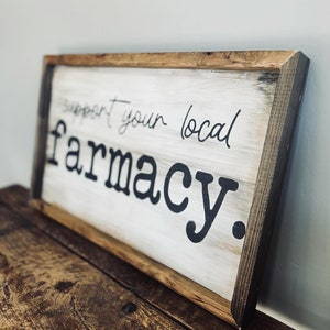 Farmacy Sign | Garden Signs | Farm Signs | Wood Framed Signs - Etsy