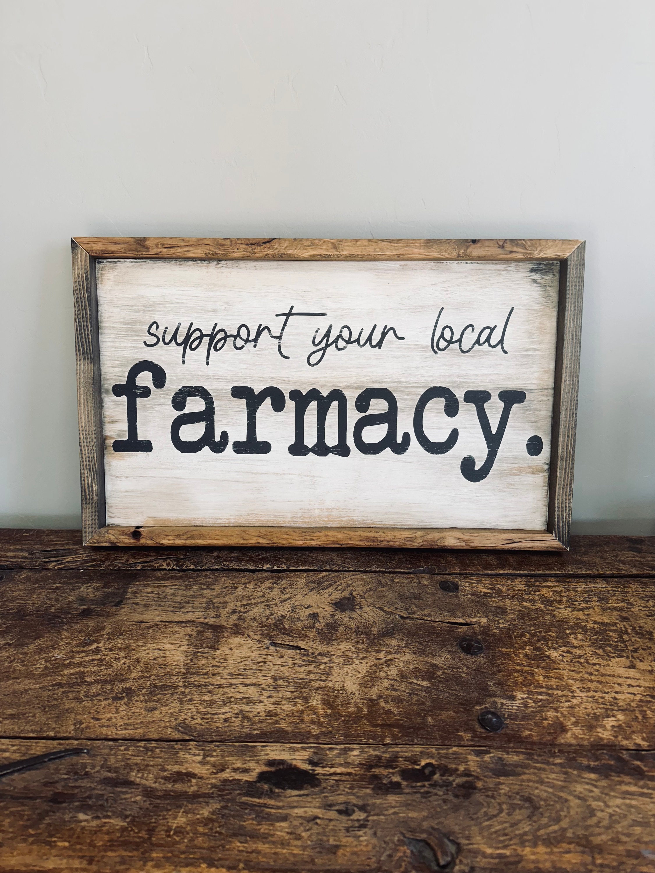Farmacy Sign | Garden Signs | Farm Signs | Wood Framed Signs - Etsy