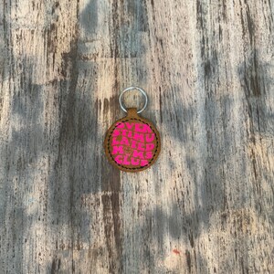 Western Leather Keychain | Mom Keychains | Overstimulated Mom Keychain ...