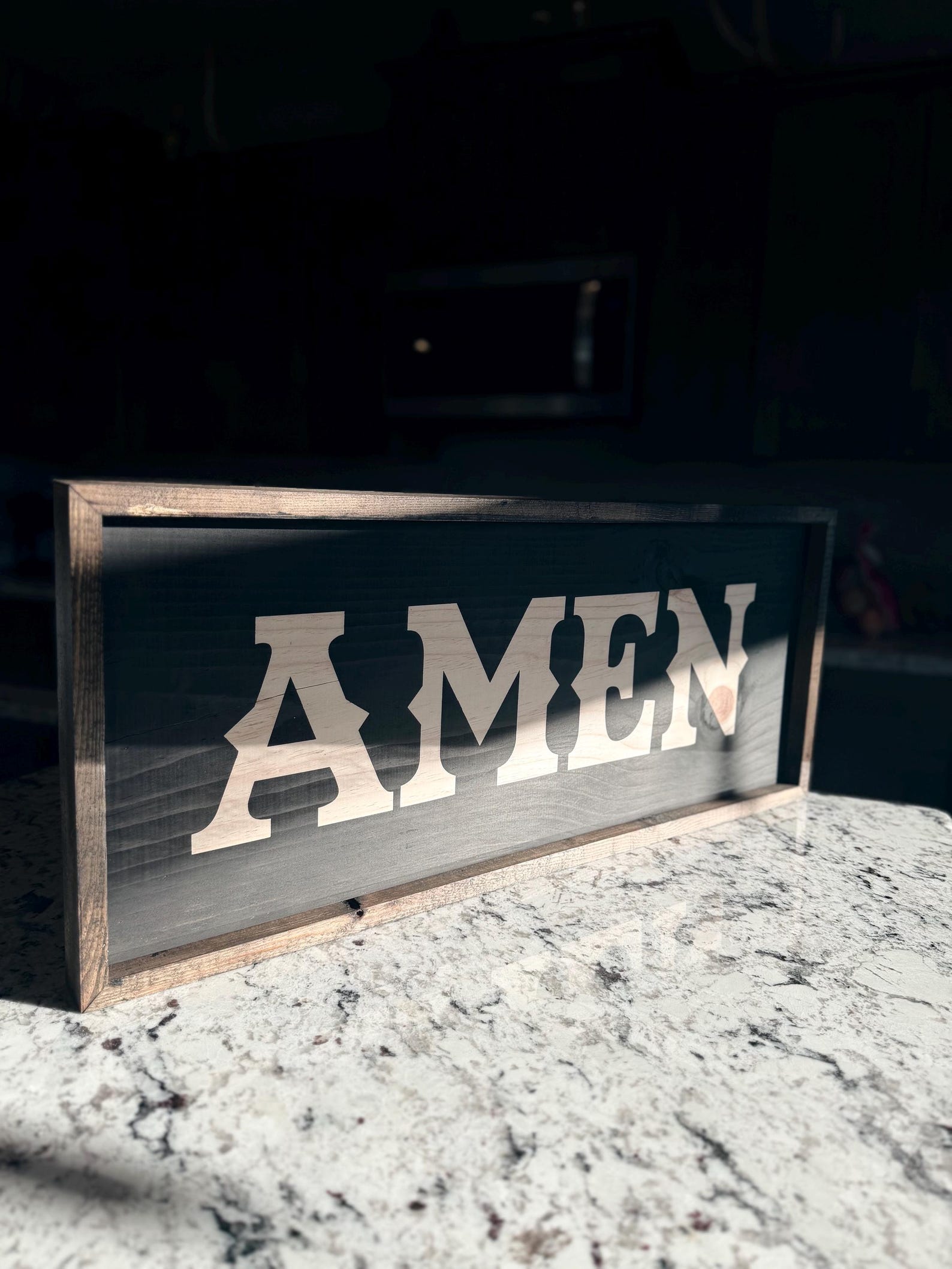 Wooden Amen Rustic Farmhouse Sign - Etsy
