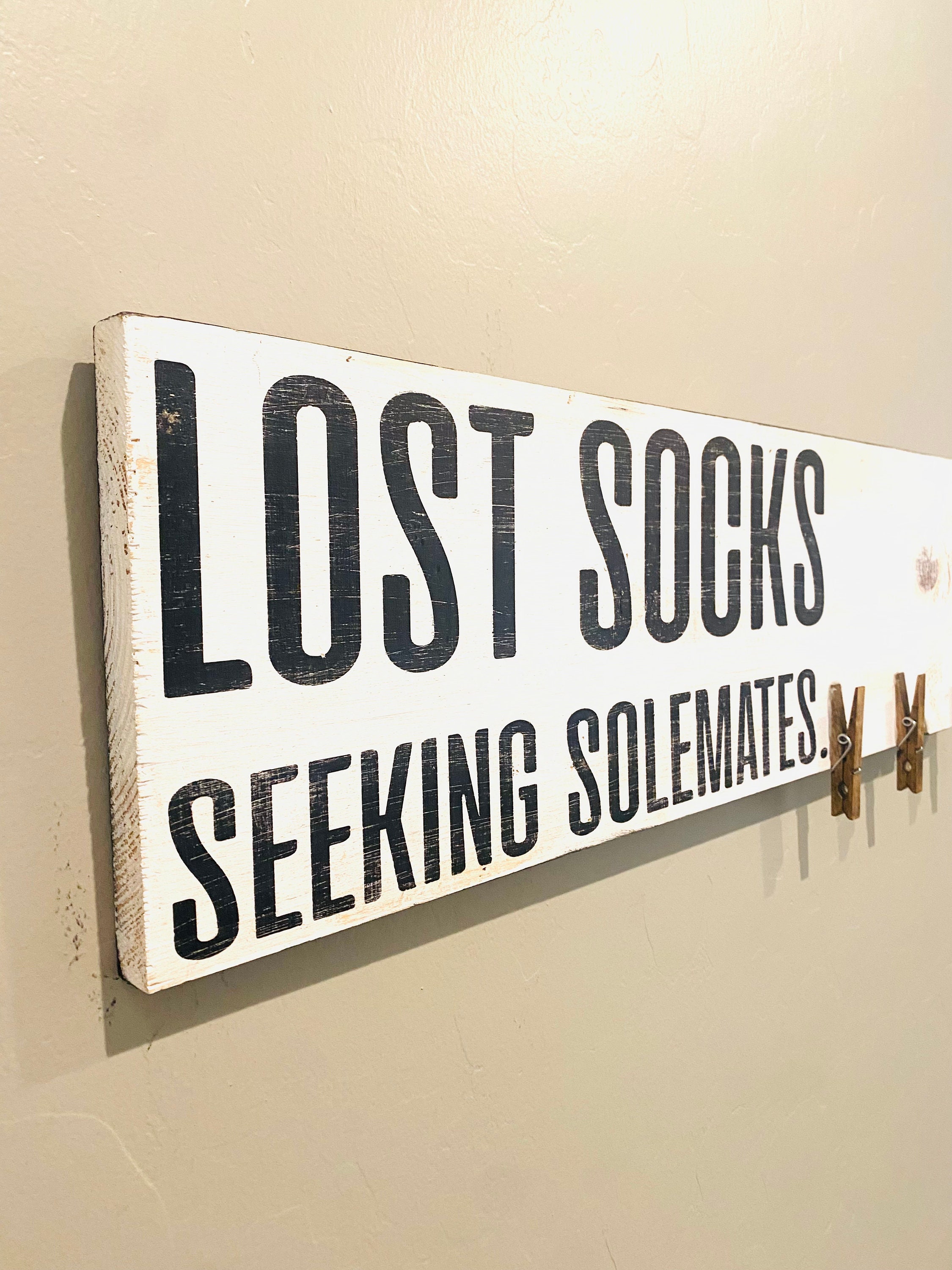 Lost Sock Laundry Room Sign Rustic Laundry Room Decor - Etsy