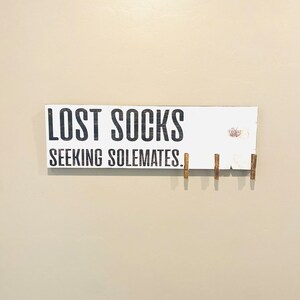 Lost Sock Laundry Room Sign Rustic Laundry Room Decor Farmhouse Wood ...