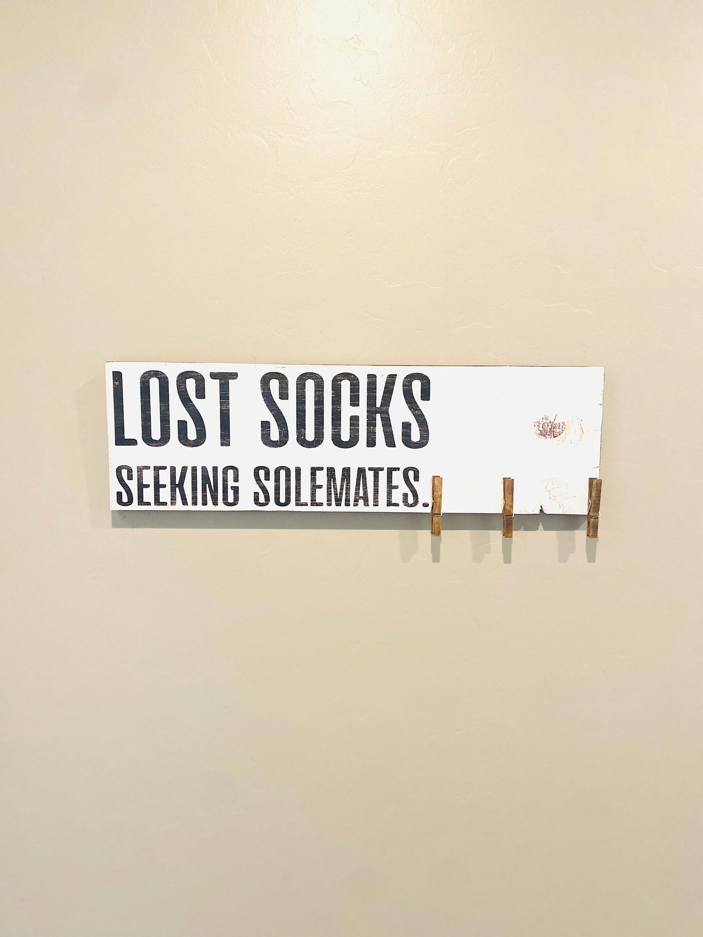 Lost Sock Laundry Room Sign Rustic Laundry Room Decor - Etsy