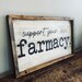 Farmacy Sign | Garden Signs | Farm Signs | Wood Framed Signs - Etsy