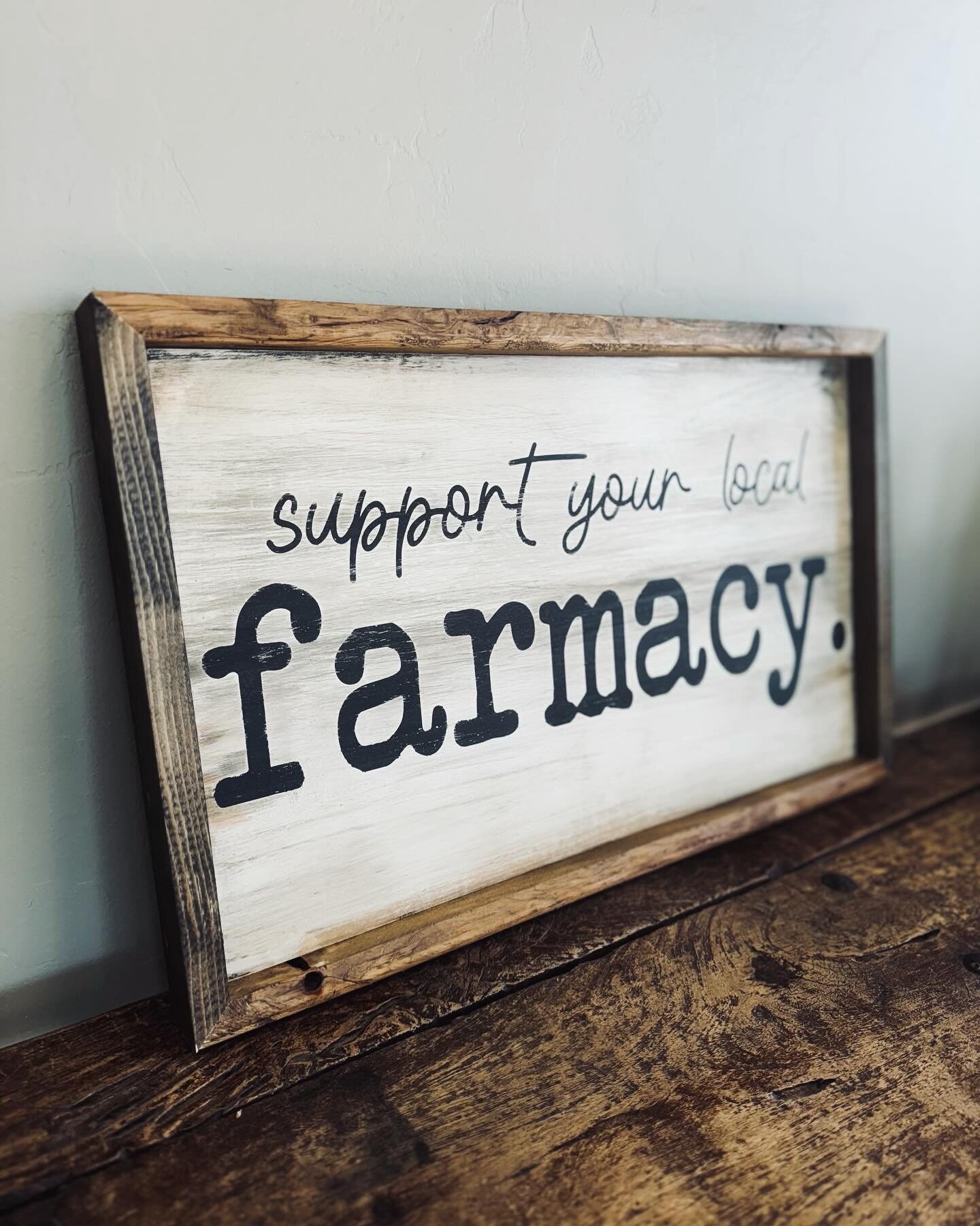 Farmacy Sign | Garden Signs | Farm Signs | Wood Framed Signs - Etsy