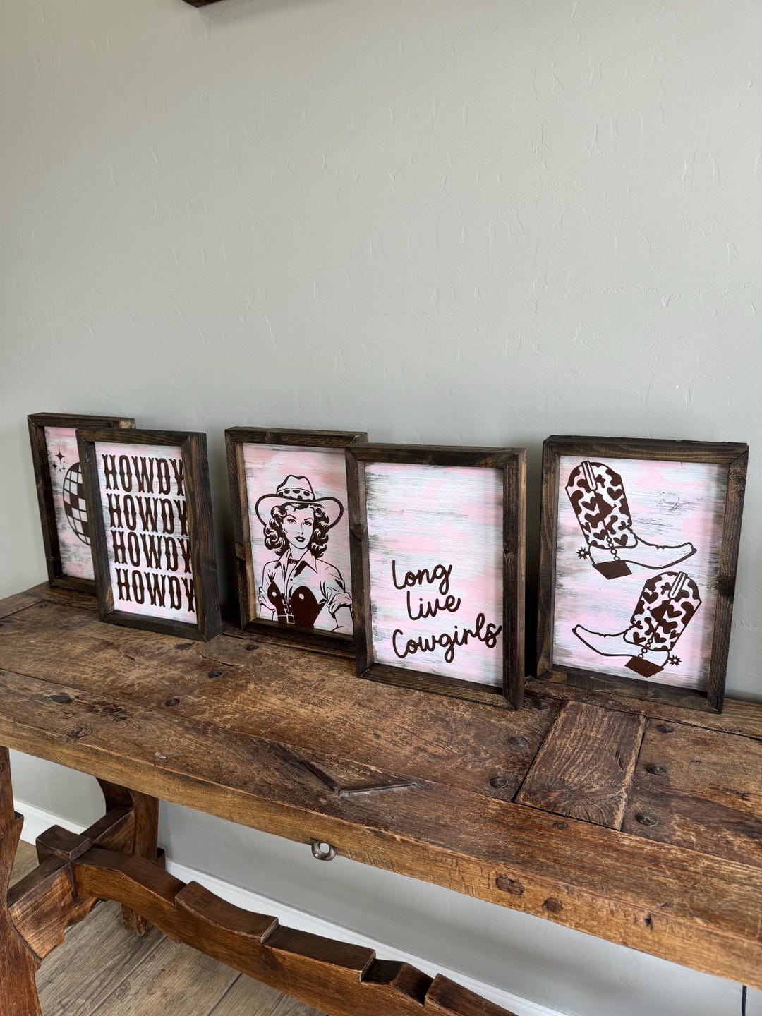 Disco Cowgirl Decor Set | Cowgirl Wall Decor | Western Cowgirl Decor ...