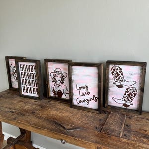 Disco Cowgirl Decor Set | Cowgirl Wall Decor | Western Cowgirl Decor ...