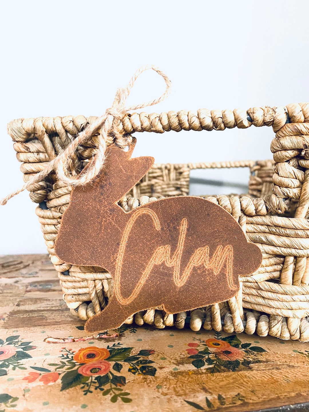 Personalized Easter Tags Easter Basket Tags Leather Easter Tags - Etsy