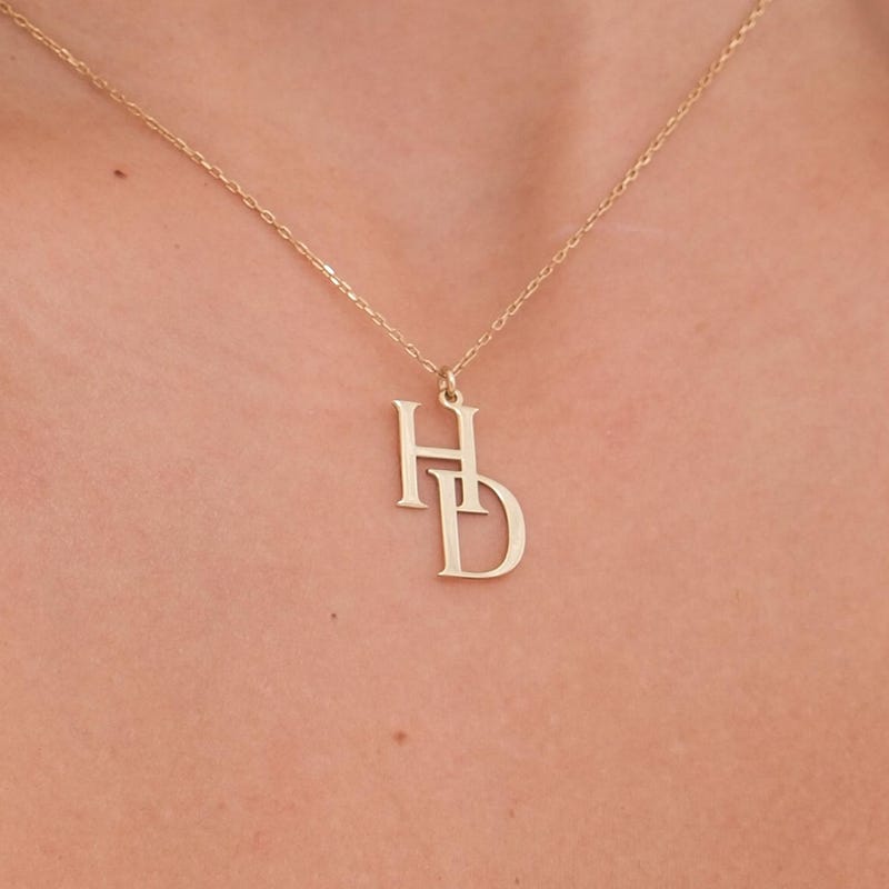 Two Interlocking Letters - Etsy