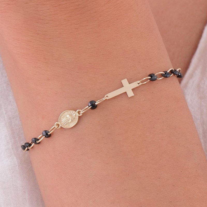 Solid Black Rosary - Etsy