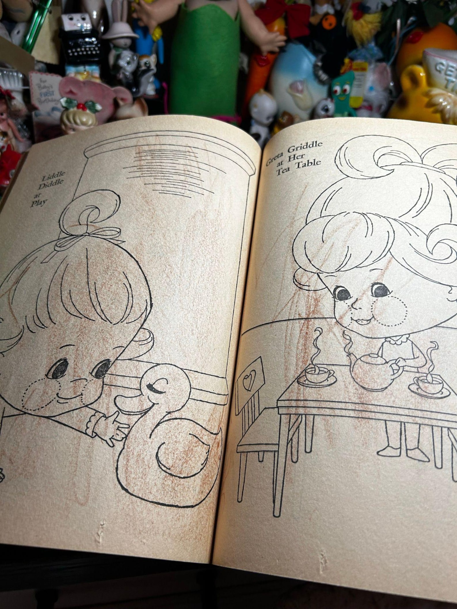 Vintage Whitman Little Kiddles Coloring Book *as Is* - Etsy