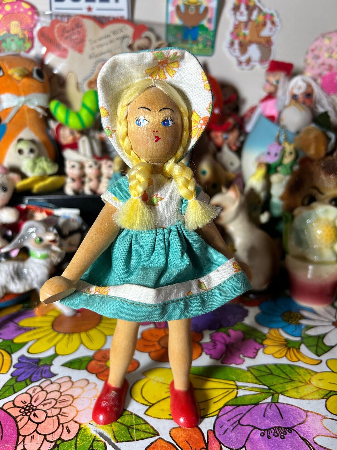 Vintage Cute Blonde Polish Peg Doll as Is - Etsy