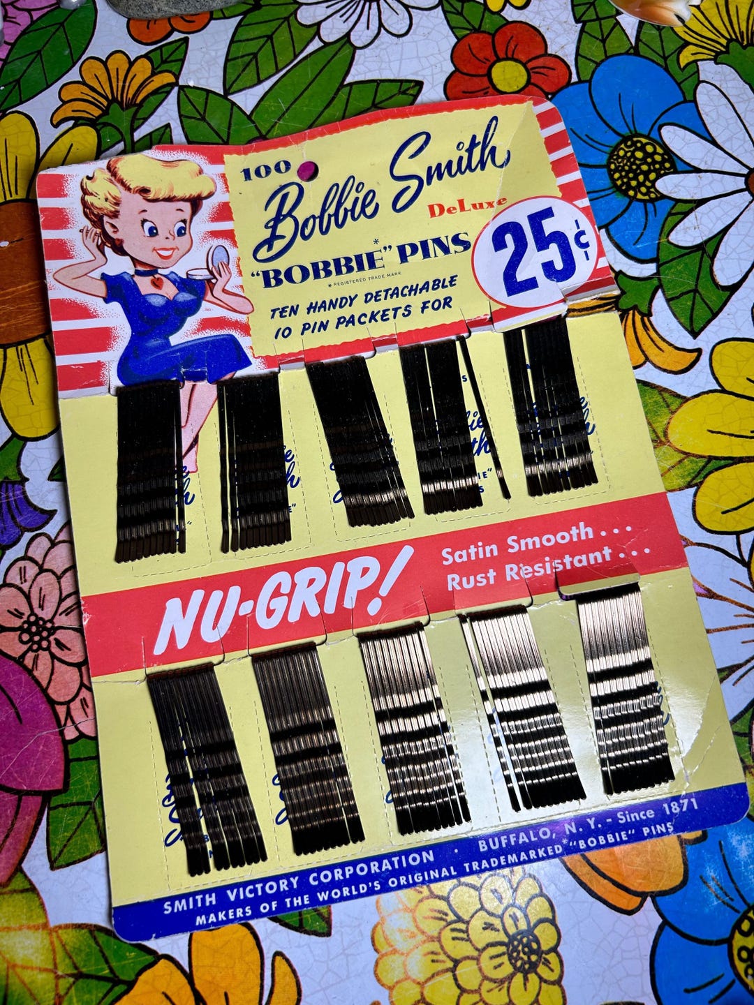 Vintage Bobbie Pins NOS Store Display - Etsy