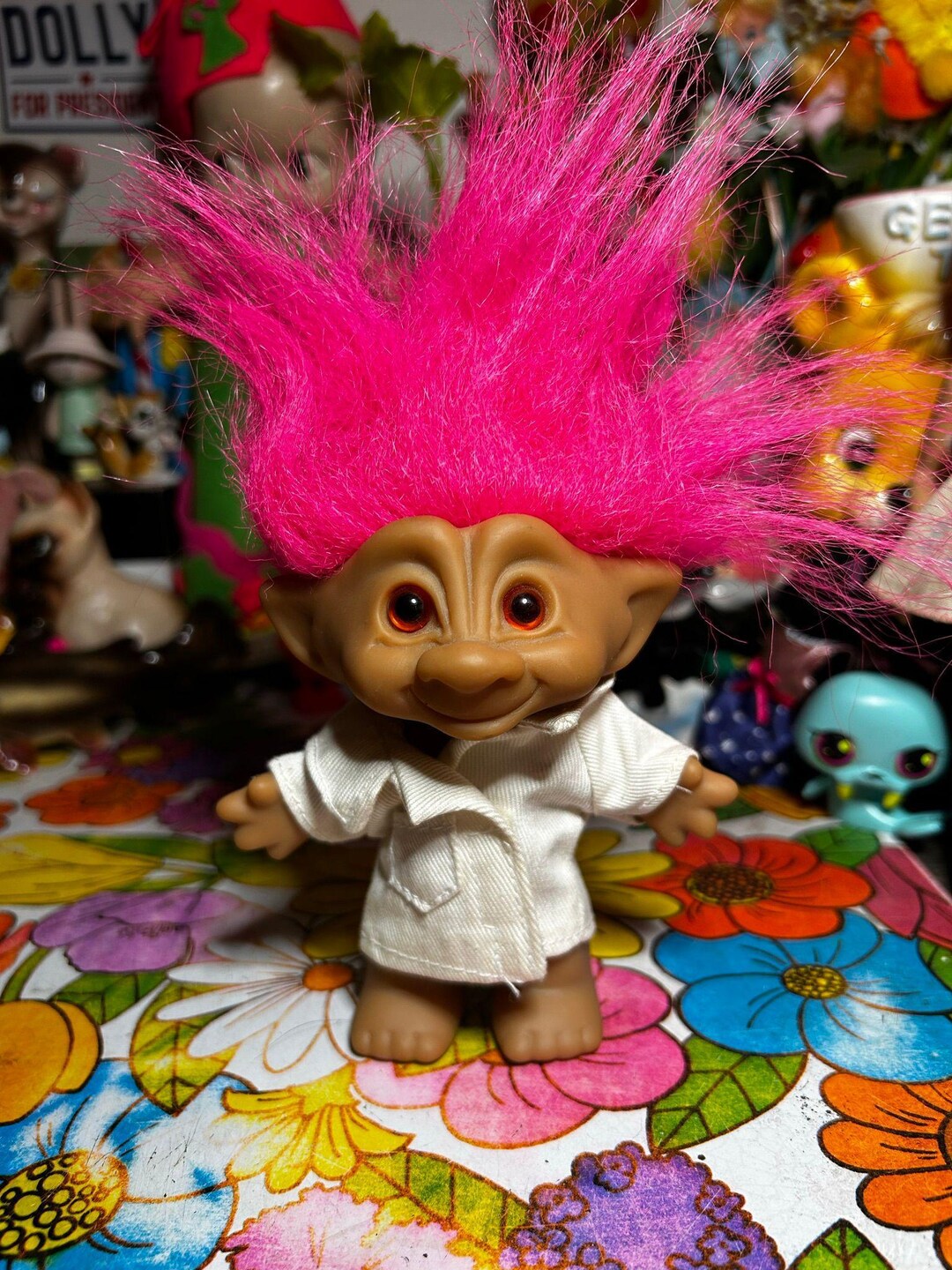 Vintage Pink Surgeon Troll Doll - Etsy