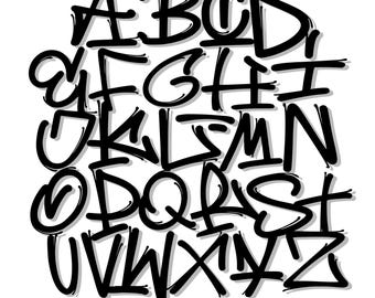 Easy Alphabet Font Ttf Otf File Procreate and Others - Etsy