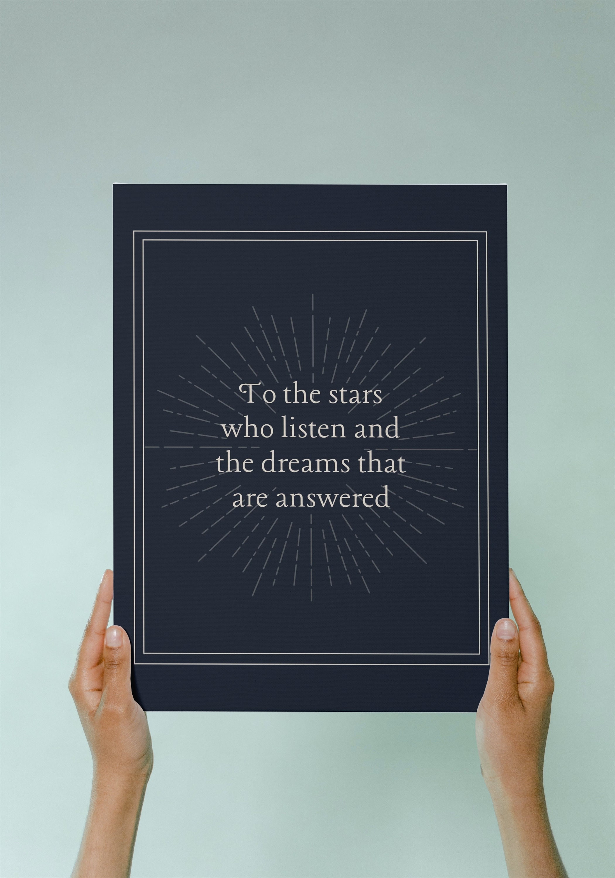 ACOTAR Wall Art Set // BLACK - Etsy