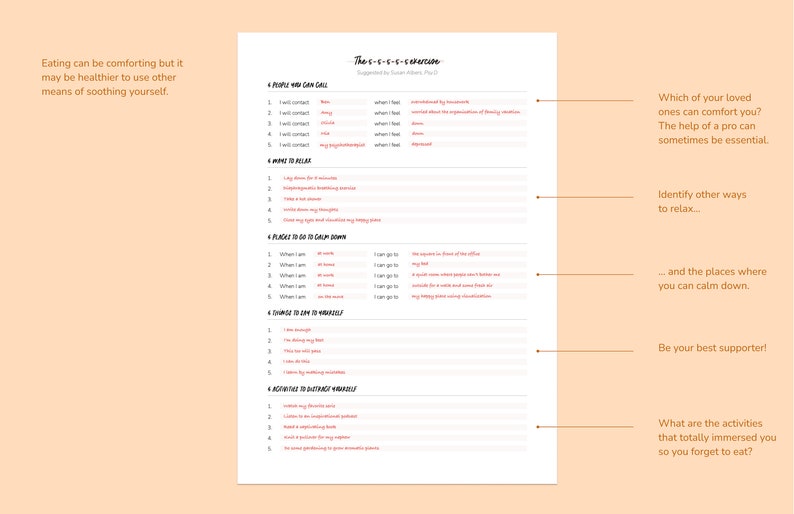 Meal Planner Printable, Weekly Meal Planner Template, Mindful Eating ...