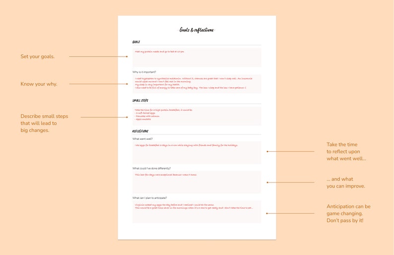Meal Planner Printable, Weekly Meal Planner Template, Mindful Eating ...