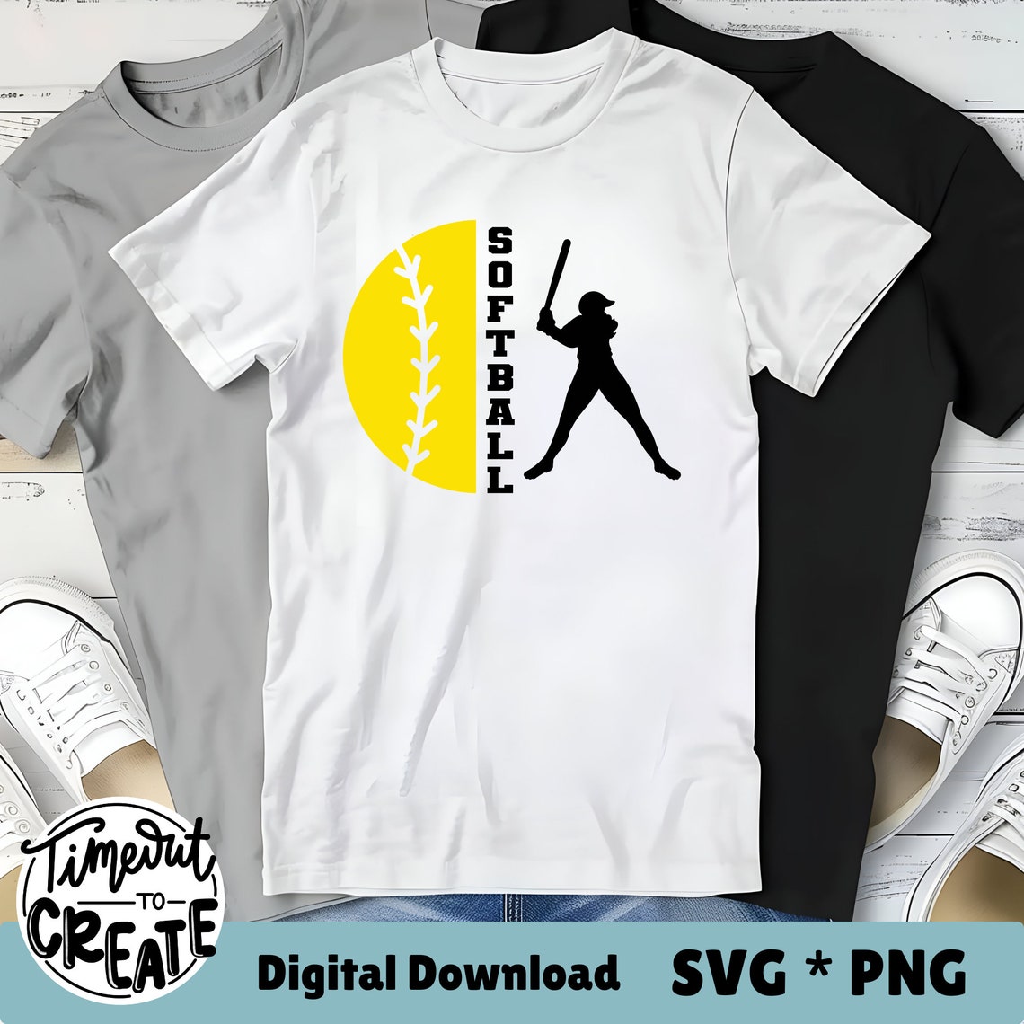 Softball SVG, Softball PNG, Softball Player SVG, Designs for Crafting ...