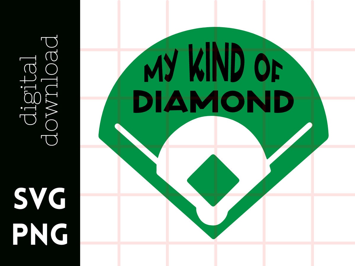 Softball SVG, Softball PNG, My Kind of Diamond, Softball Field SVG - Etsy