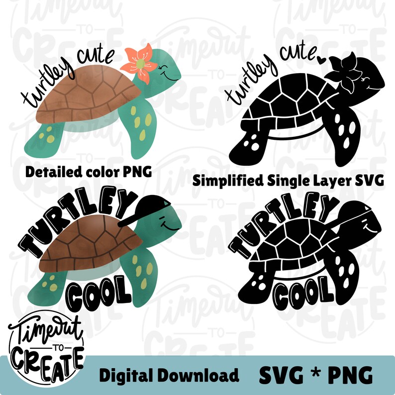 Sea Turtle SVG, Sea Turtle PNG - Etsy
