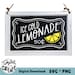 Lemon SVG, Lemonade Sign SVG - Etsy