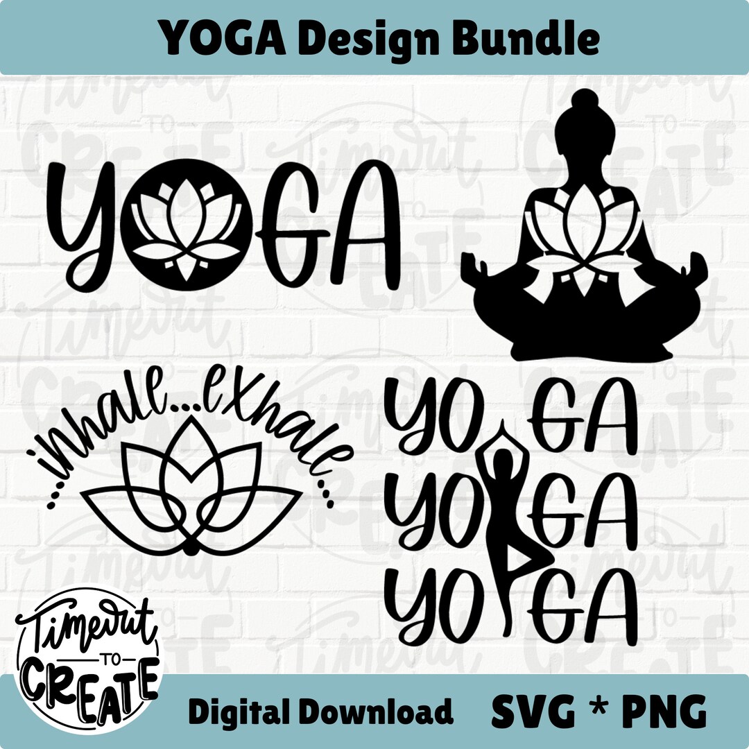 Yoga SVG Bundle - Etsy