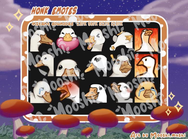 Cute Goose Emote's Package Twitch / Discord / Youtube - Etsy