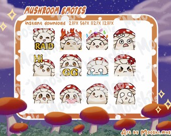 Twitch Emote / Cute Mushroom This is Fine Meme, I'm Fine, It's Fine ...