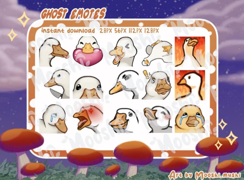 Cute Goose Emote's Package Twitch / Discord / Youtube - Etsy