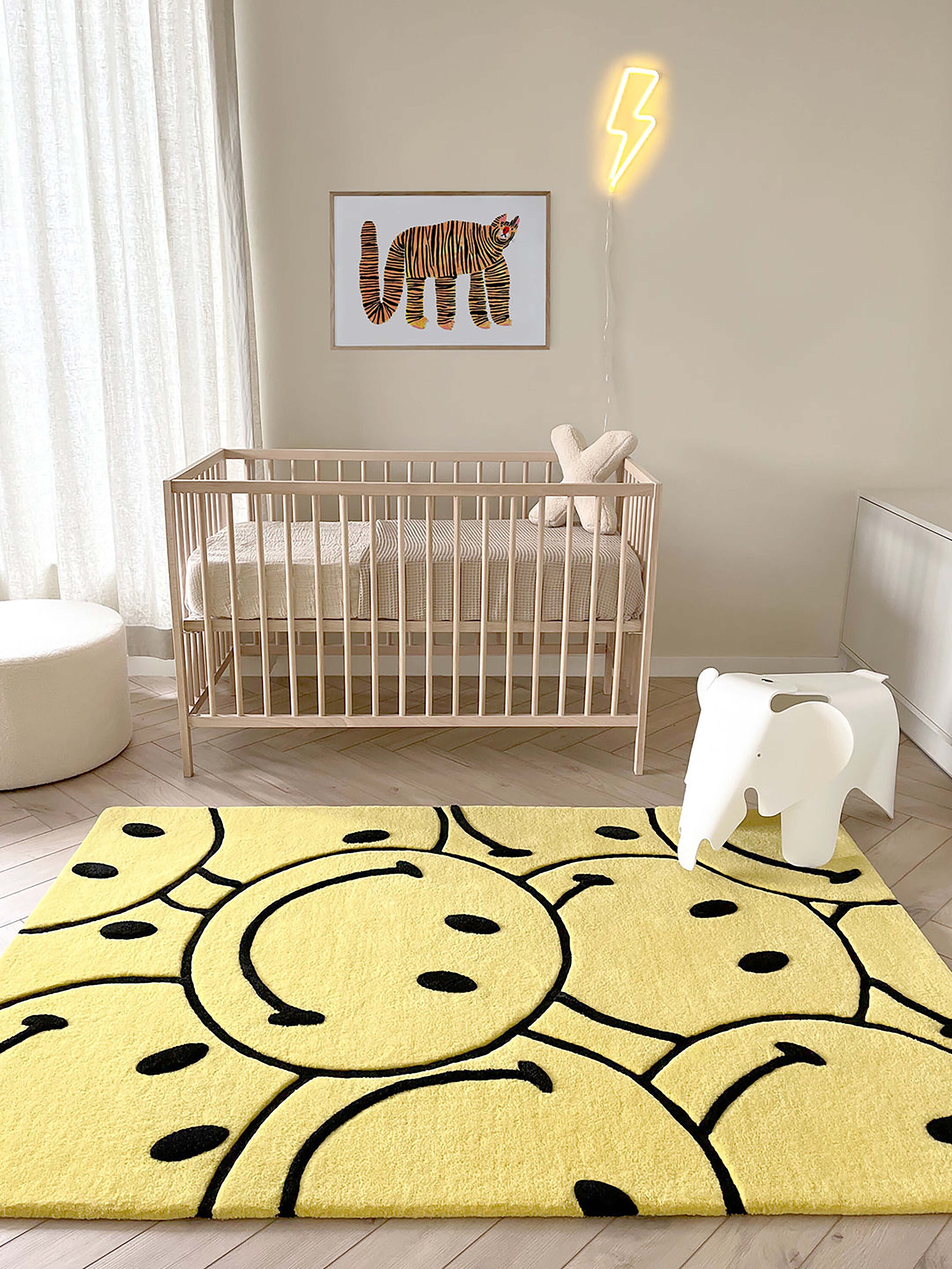 Smiley Rug is a Super-soft and Super-funny Rug Crafted to Bring Light ...