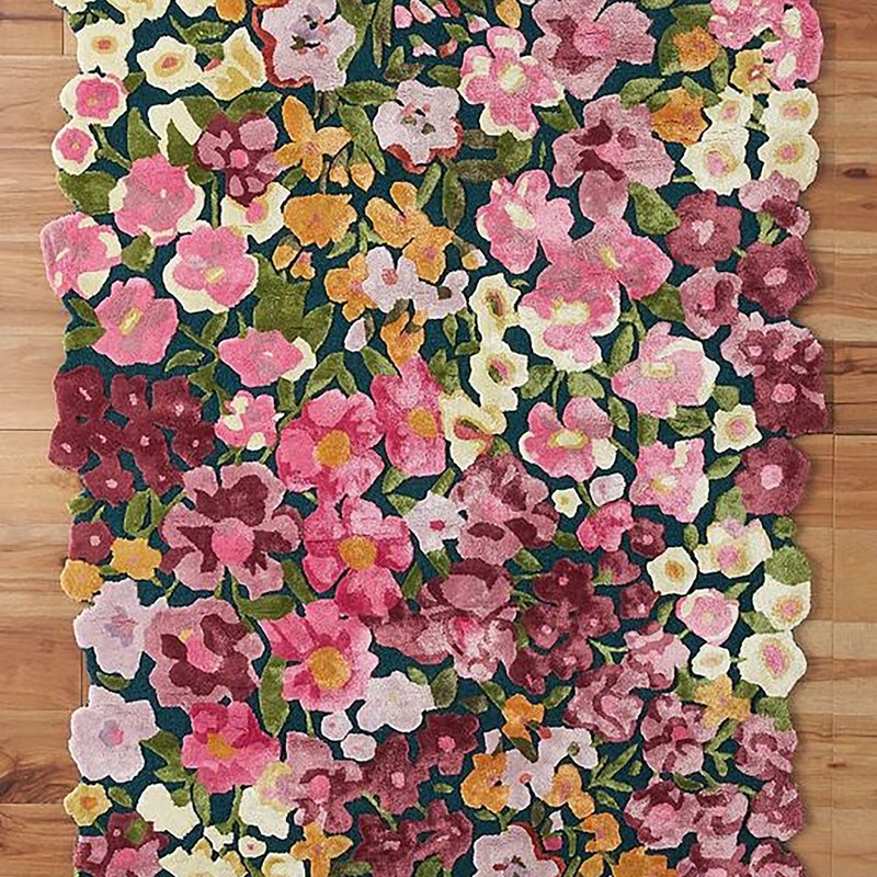 Floral Tufted Rug - Etsy