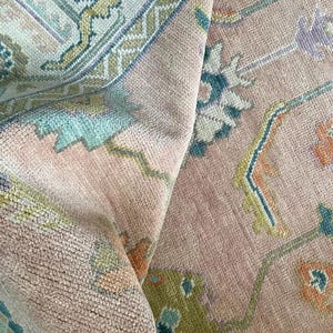 Texas Modern Turkish Oushak 100% Wool Natural Dying Area Rug Living ...