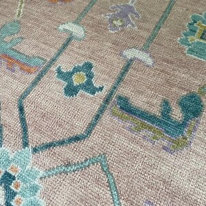 Texas Modern Turkish Oushak 100% Wool Natural Dying Area Rug Living ...