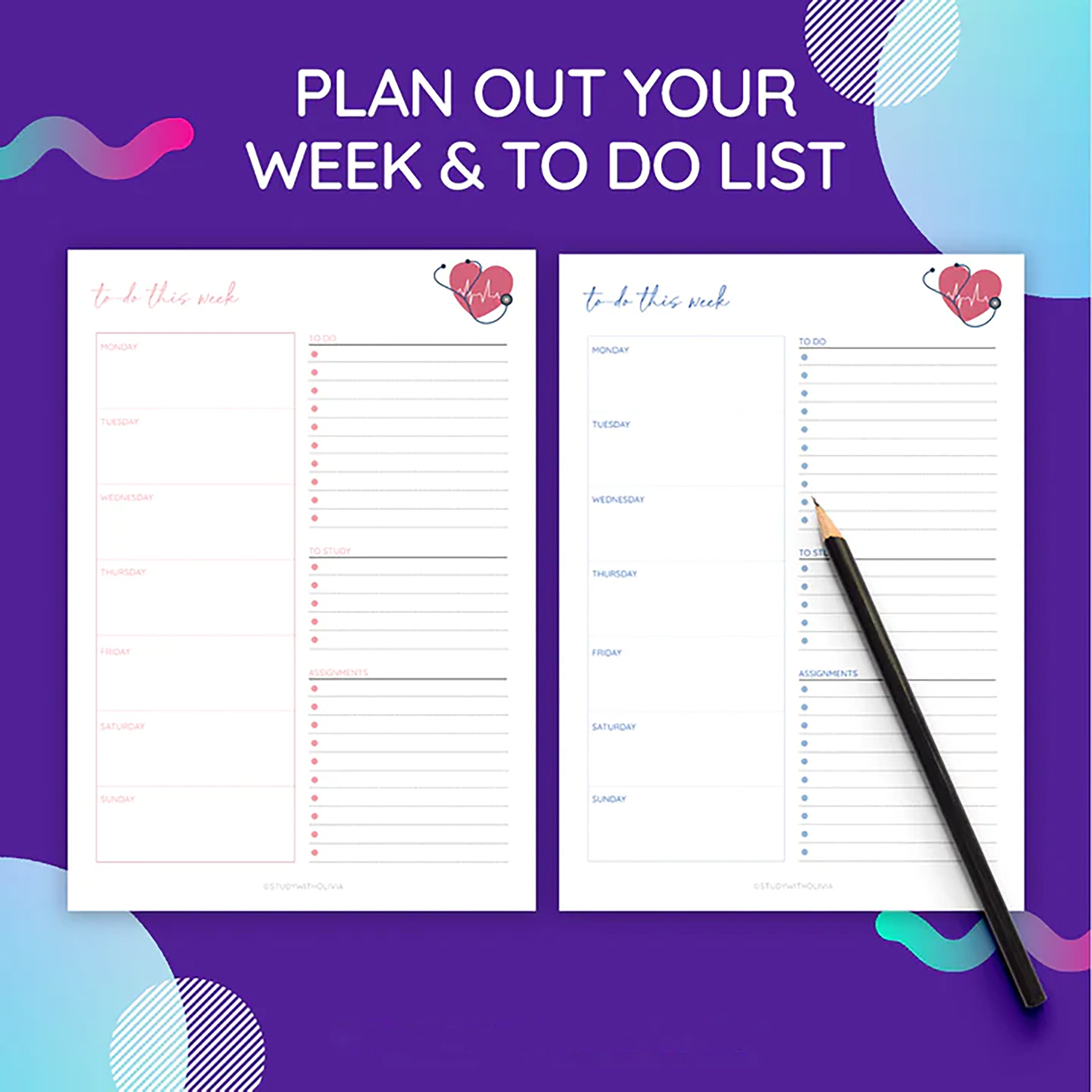 NCLEX Study Plan 4 Week Nclex Study Plan 5 Week Nclex Study - Etsy Hong ...