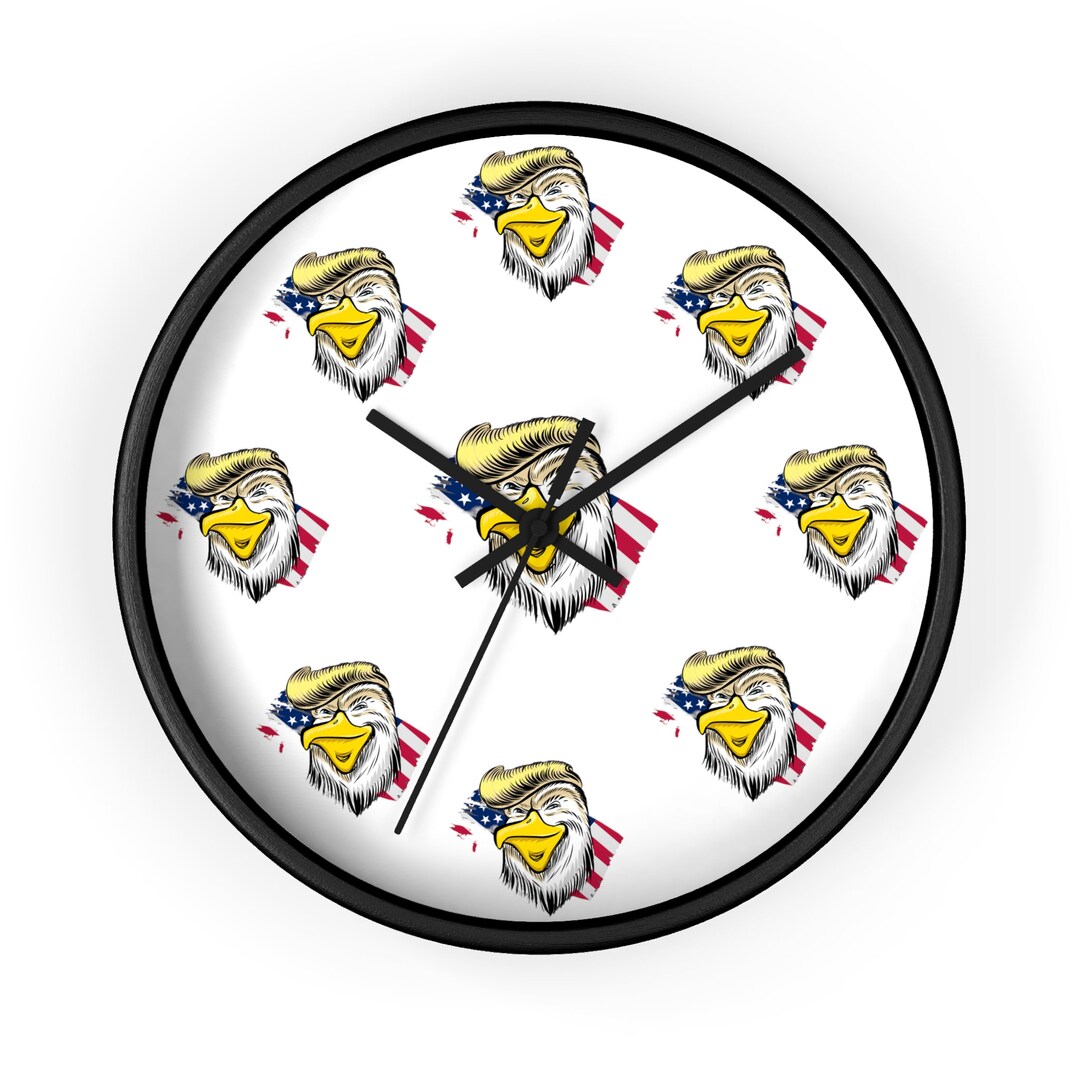 Trump Wall Clock, Trump Gift, Trump 2024, Funny Trump Merch, Trump ...