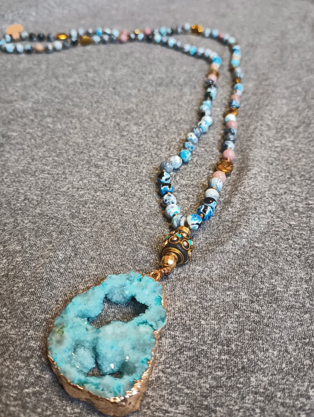 Real Crystal Women's Necklace With Accent Stones - Etsy