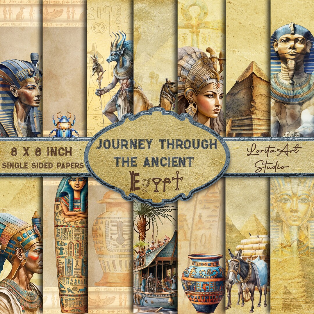 Ancient Egypt Scrapbook Paper Pad: 8x8 Inch Single-sided Sheets - Etsy UK