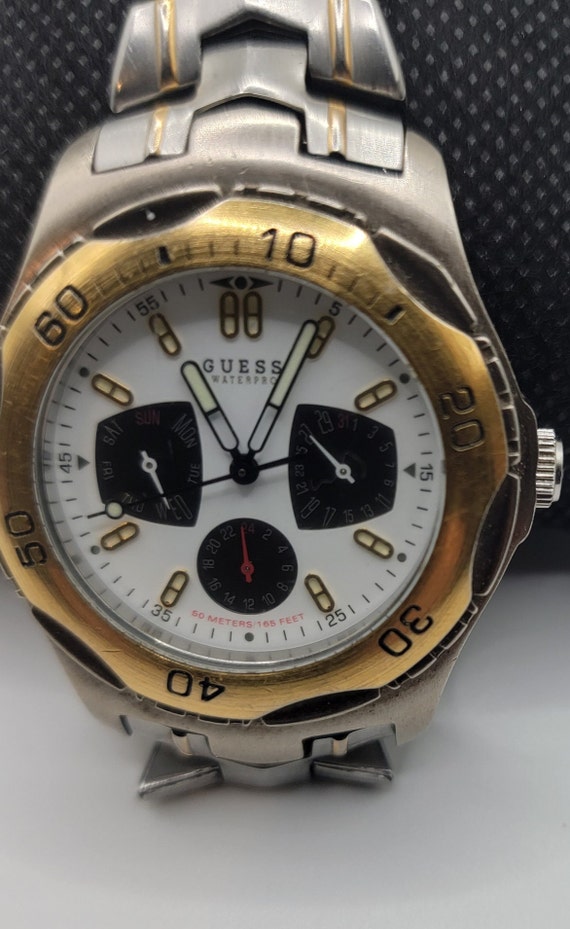 1996 Guess Waterpro Quartz Date Two Tone Women's Watc… - Gem