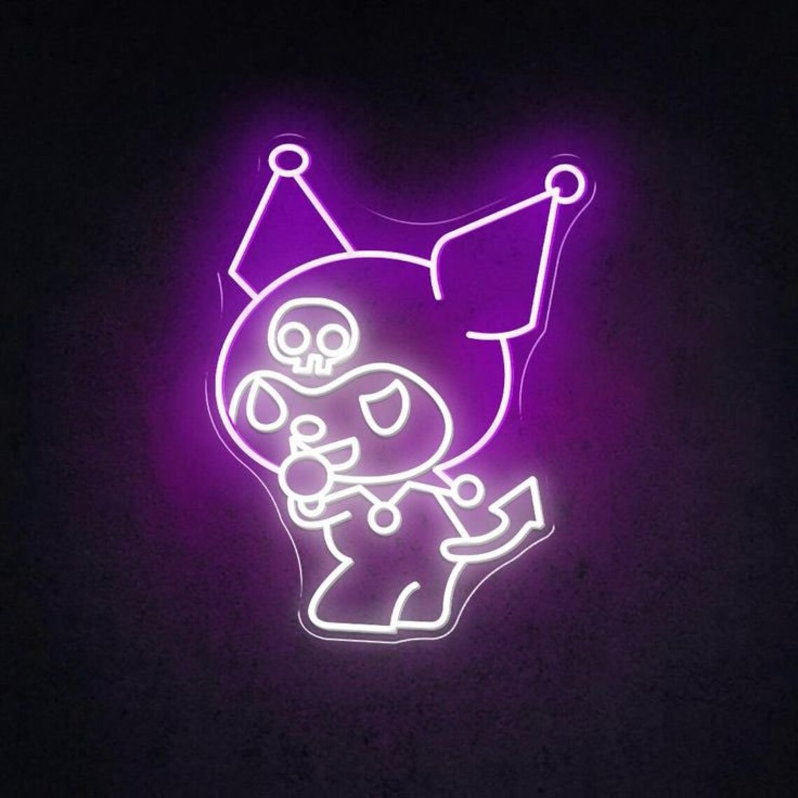 Kuromi Neon Sign, Kawaii Anime Kuromi Led Neon Sign Light for Kids ...