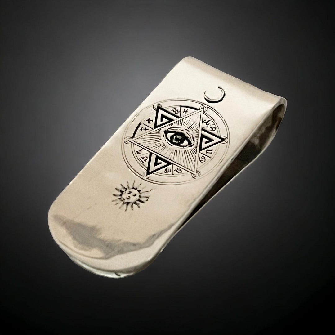 Sterling Silver Masonic Money Clip - Etsy