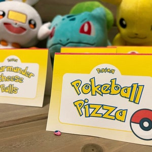 Editable Pokemon Pikachu Printable Food Tent Snack Labels for Pokemon ...