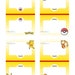 Editable Pokemon Pikachu Printable Food Tent Snack Labels for Pokemon ...