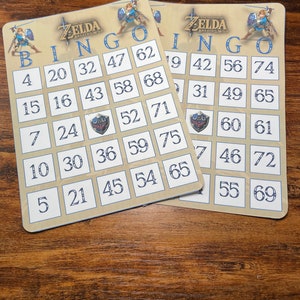 Zelda Breath of the Wild Video Game Printable Bingo Kit for Zelda Botw ...