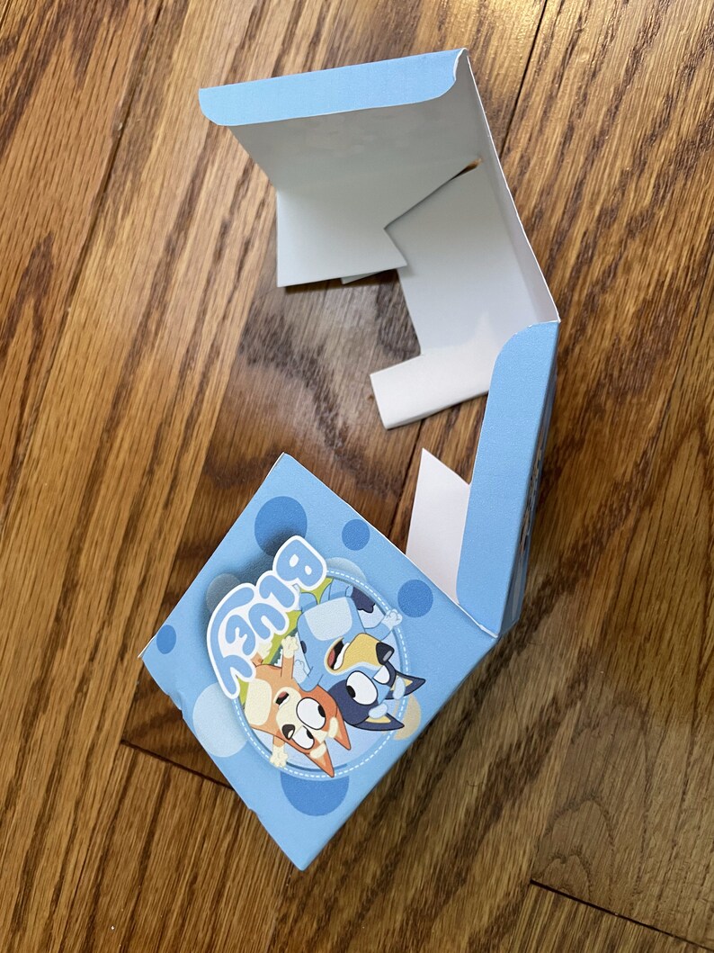 Personalized Bluey Printable DIY Party Favor Treat Boxes for - Etsy