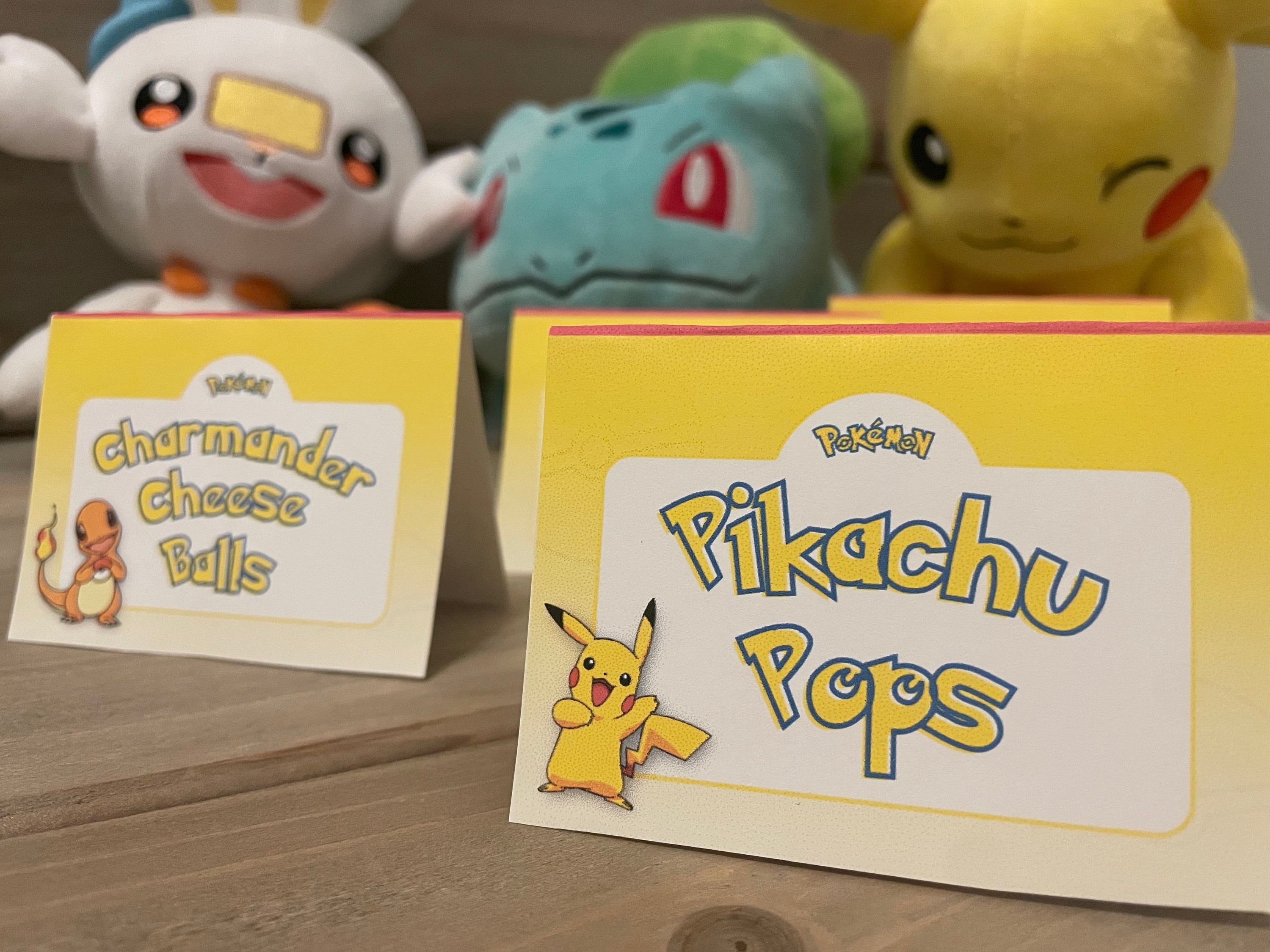 Editable Pokemon Pikachu Printable Food Tent Snack Labels for Pokemon ...