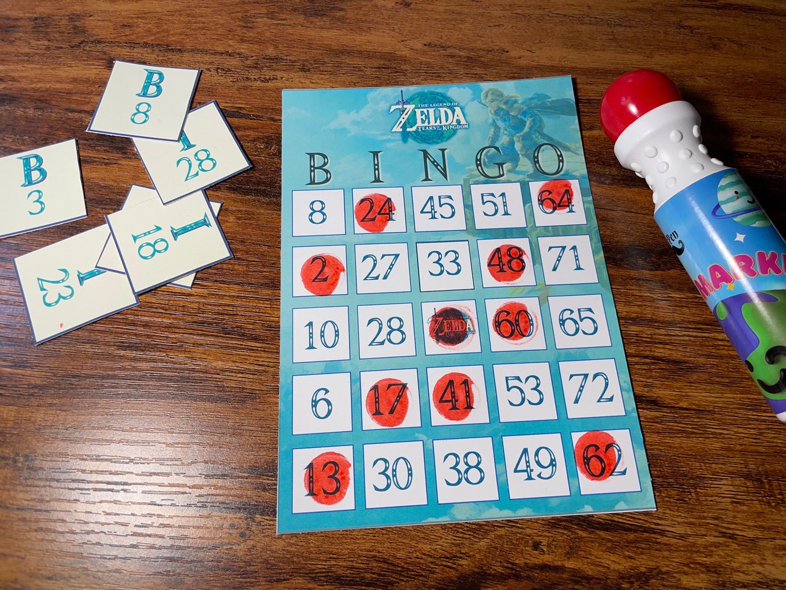Zelda Tears of the Kingdom Video Game Printable Bingo Kit for Zelda ...