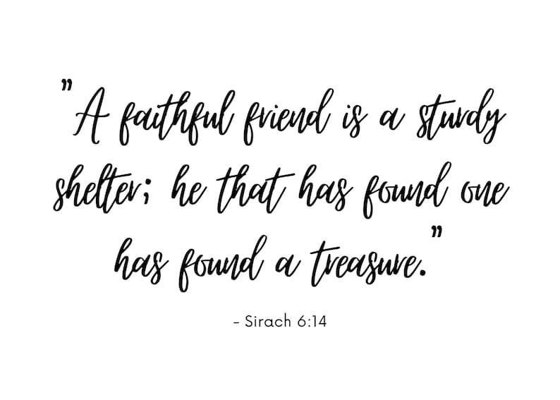A Faithful Friend, Printable Card Art, Inspirational Scripture Quote ...